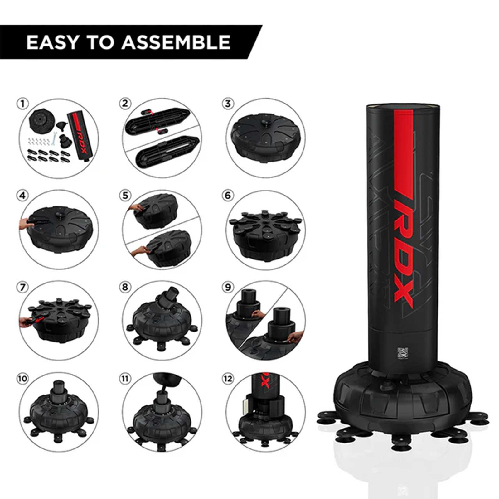 RDX F6 6ft Kara Free-Standing Punch Bag – Shop Online - Fitshop