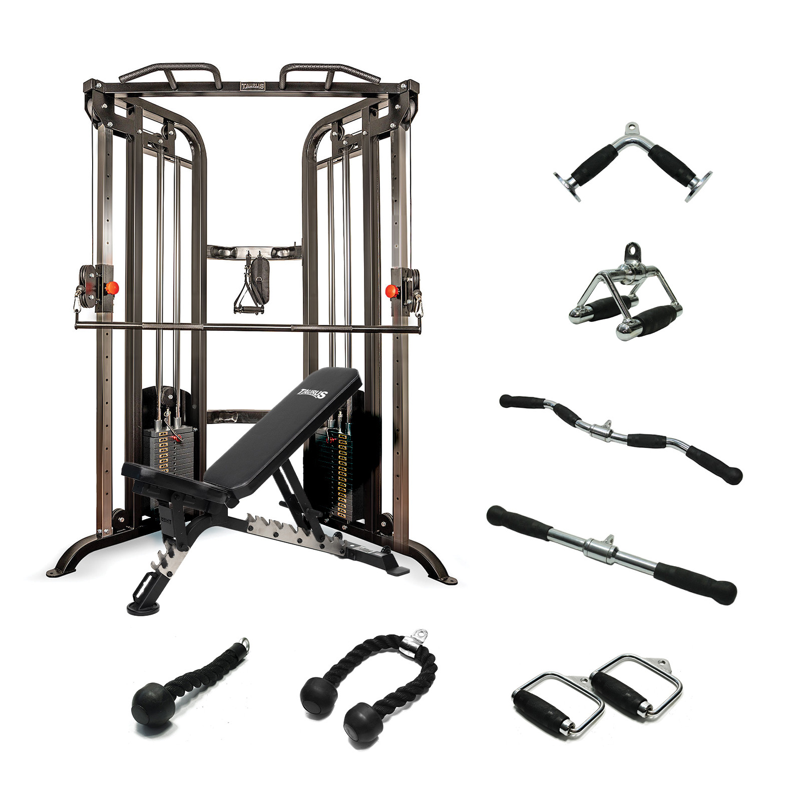 Pro Dual Adjustable Pulley - Taurus Fitness